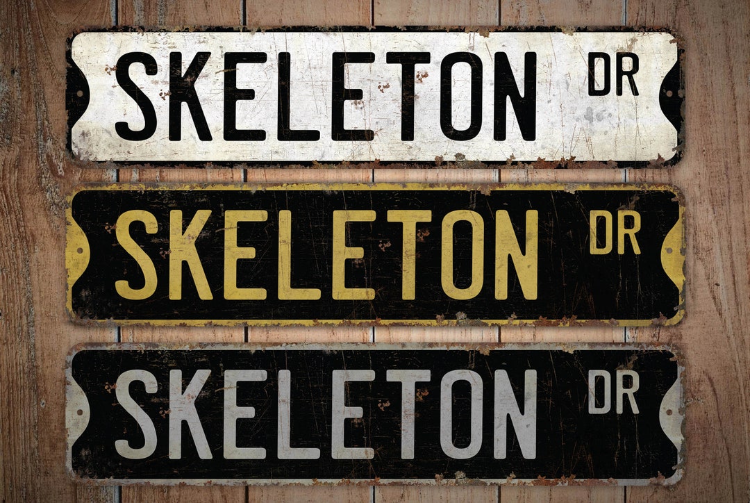 Skeleton - Skeleton Sign - Custom Skeleton - Custom Style Decor ...