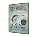 Sea Fishing Lessons Sign - Fishing Sign - Anglers Gifts - Retro Fishing ...