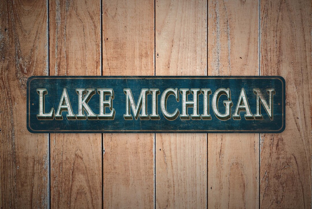 Custom Lake Sign - Lake Name Sign - Vintage Style Sign - Custom Lake ...