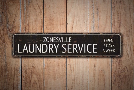 Laundry Service Open Laundry Open Sign Laundry Room Decor | Etsy
