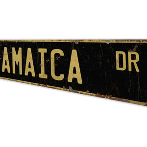 Jamaica - Jamaica Sign - Jamaica Decor - Vintage Style Sign - Custom ...