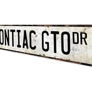 Pontiac GTO - Pontiac GTO Sign - Vintage Car Sign - Pontiac GTO Decor ...
