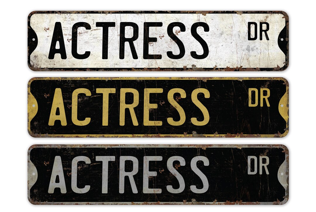 Actress - Actress Sign - Actress Decor - Vintage Style Sign - Custom ...