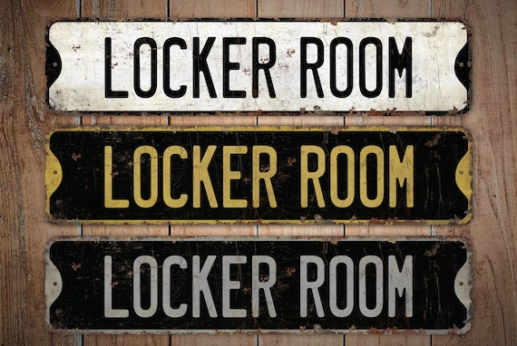 Locker Room Locker Room Sign Locker Room Decor Vintage - Etsy