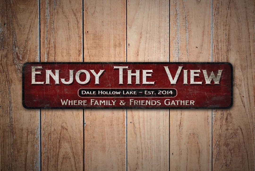 Enjoy the View Sign - Enjoy the View Decor - Vintage Style Sign ...