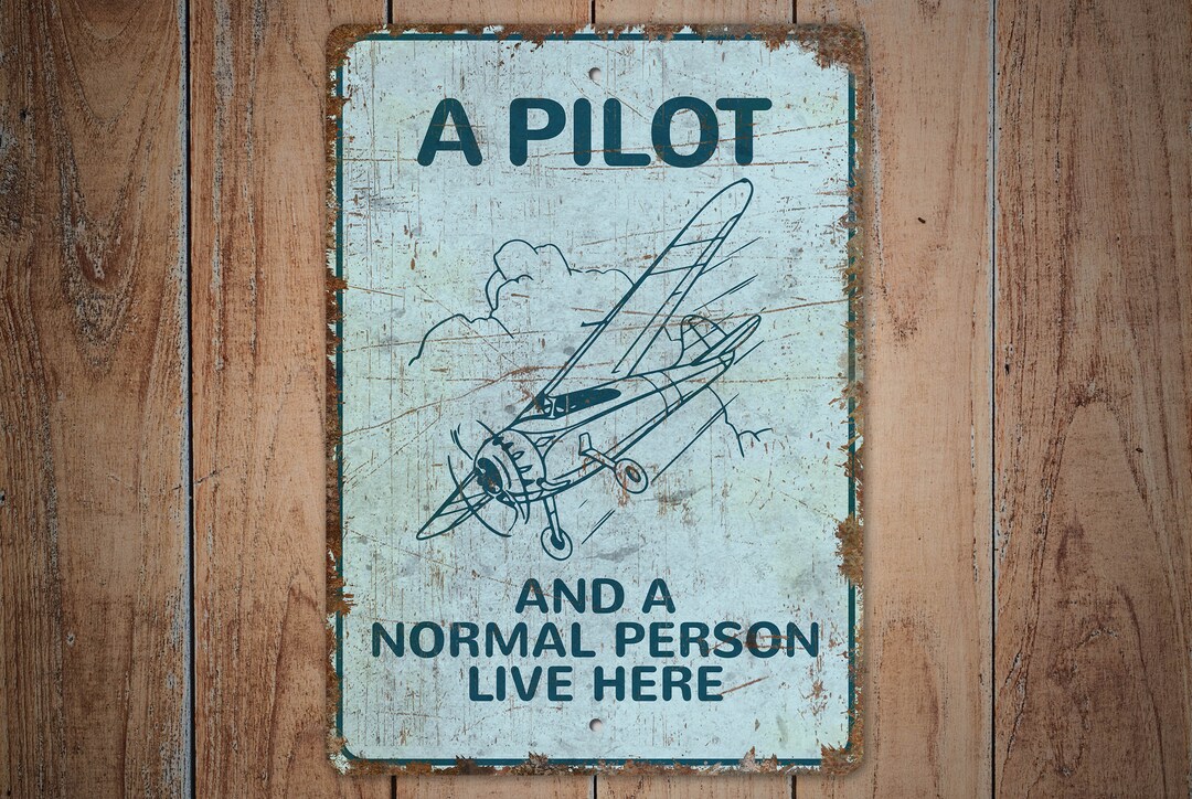 Pilot Sign - A Pilot Decor - Aviation Sign - Pilot Cafe Sign - Pilot ...