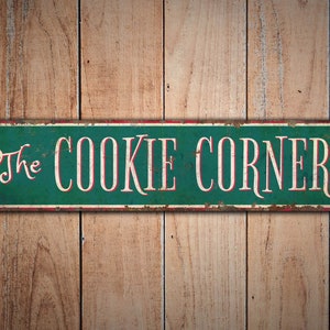 The Cookie Corner - Cookie Corner Sign - Christmas Decor - Christmas ...