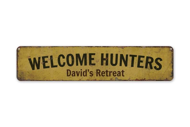 Welcome Hunters Welcome Hunters Sign Hunting Lodge - Etsy