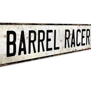 Barrel Racer - Barrel Racer Sign - Barrel Racer Decor - Vintage Style ...