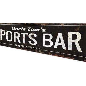 Sports Bar Sign - Sports Bar Decor - Custom Bar Sign - Vintage Style ...