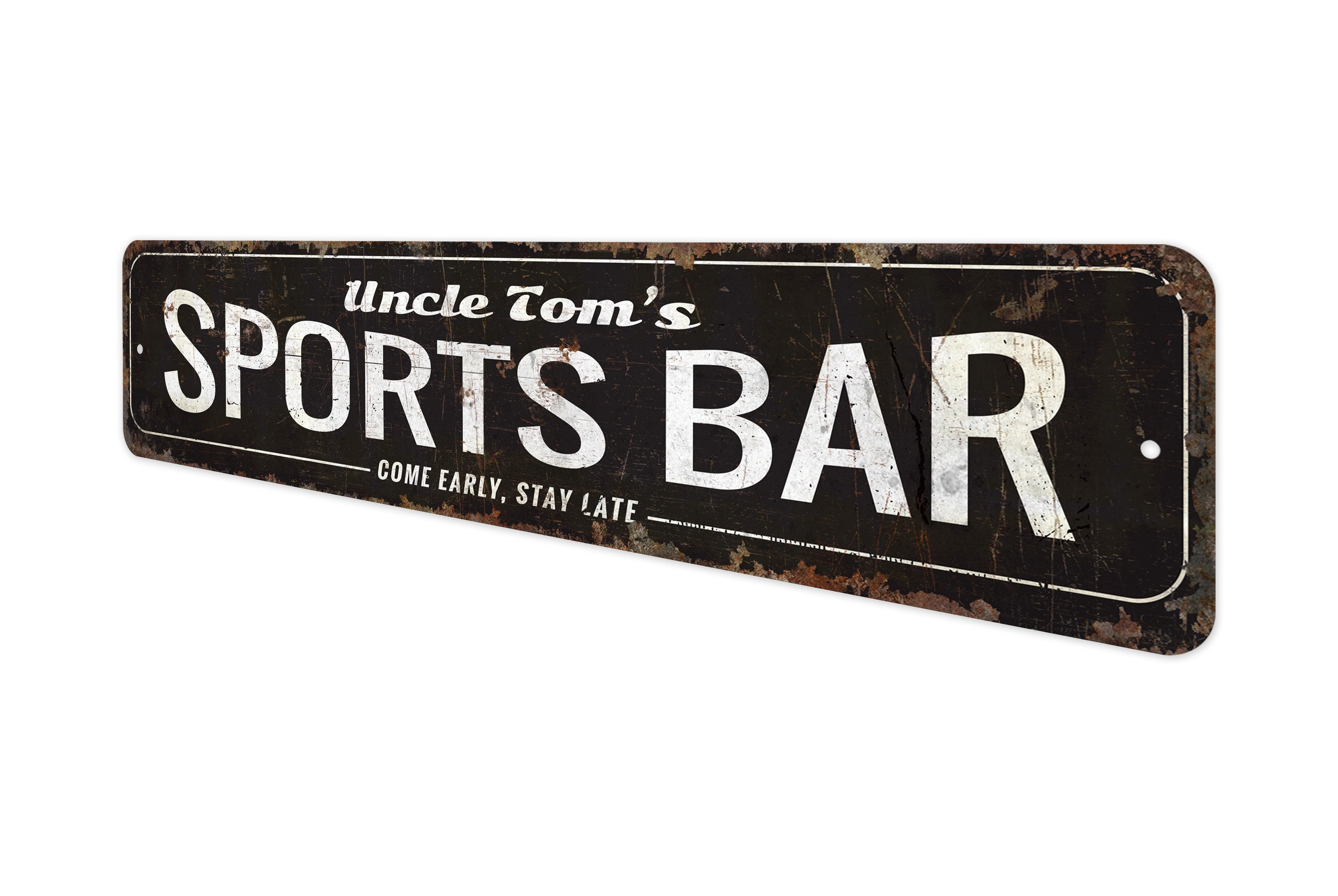 Sports Bar Signs Carolina Panthers 12" X 8" Sports Bar Metal Sign