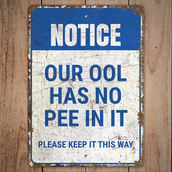 Swimming Pool Signs - Etsy Canada