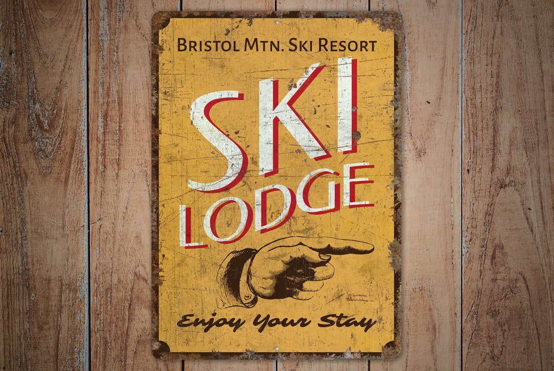 Ski Lodge - Ski Lodge Decor - Ski Lodge Sign - Welcome to Ski Lodge ...