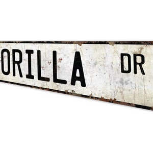 Gorilla - Gorilla Sign - Gorilla Decor - Vintage Style Sign - Custom ...