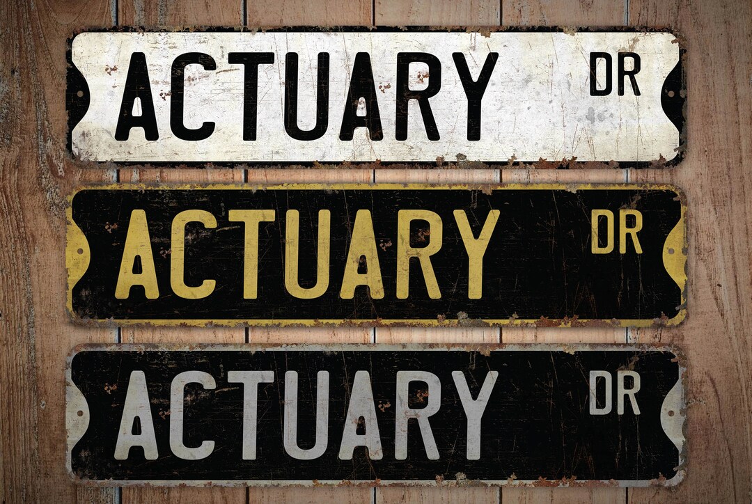 Actuary - Actuary Sign - Actuary Decor - Vintage Style Sign - Custom ...