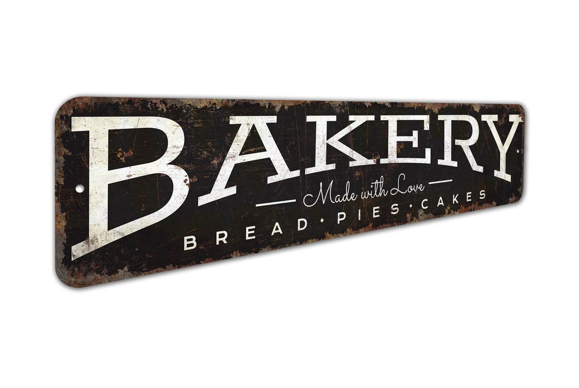 Bakery Sign - Bakery Decor - Fresh Bread Sign - Pies and Cake Sign ...
