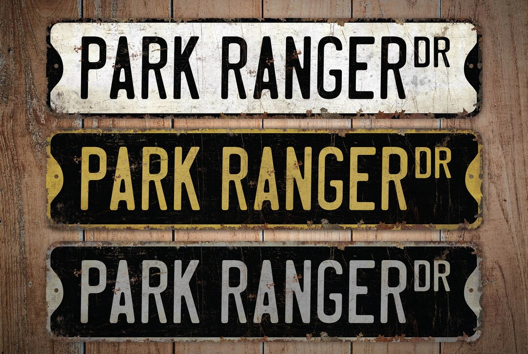 Park Ranger - Park Ranger Sign - Park Ranger Decor - Vintage Style Sign ...