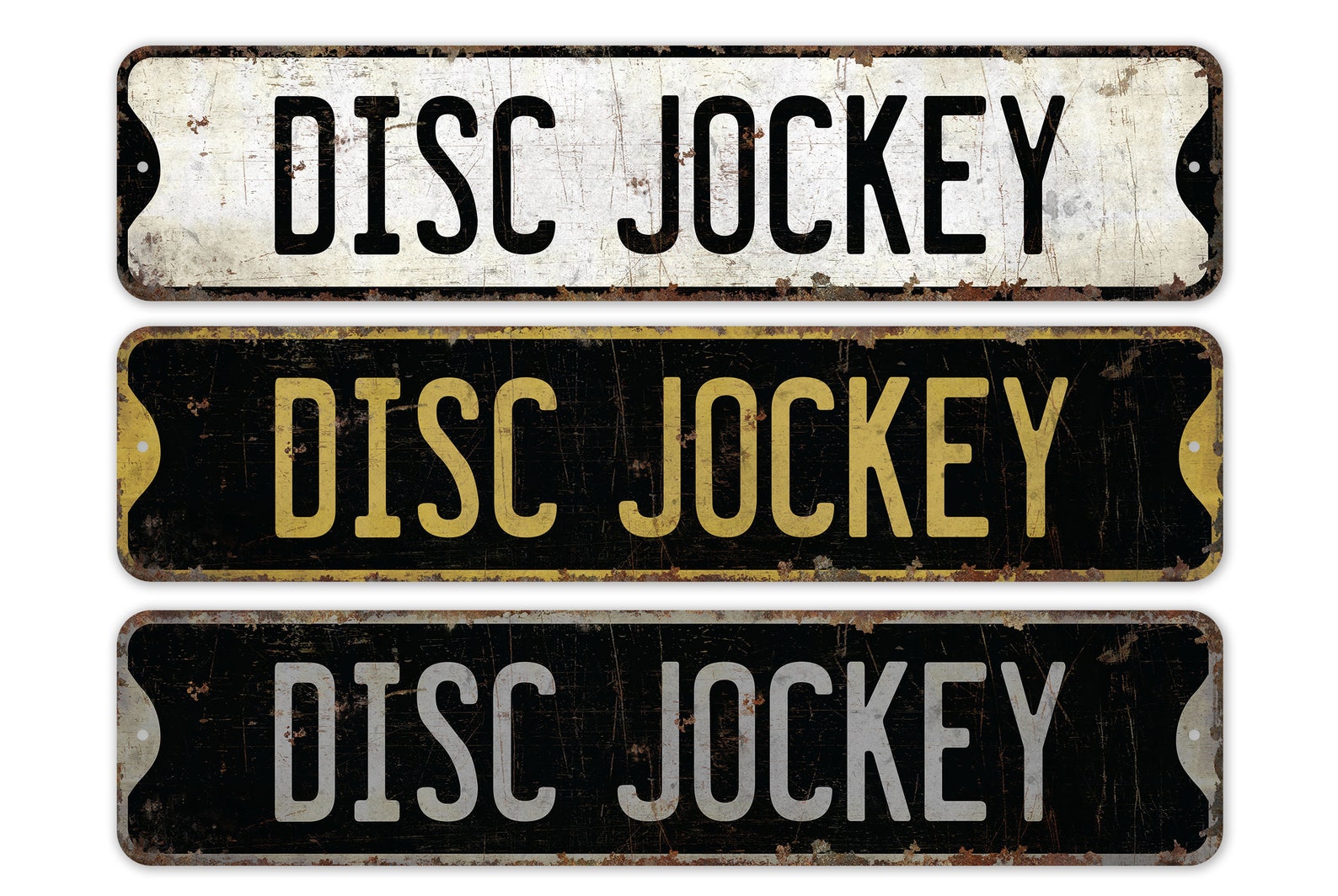 Disc Jockey Disc Jockey Sign Vintage Style Sign Disc - Etsy