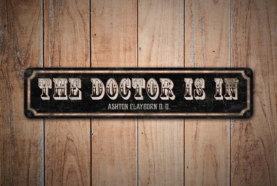 Doctor is in Sign the Doctor is in Vintage Style Sign - Etsy Australia