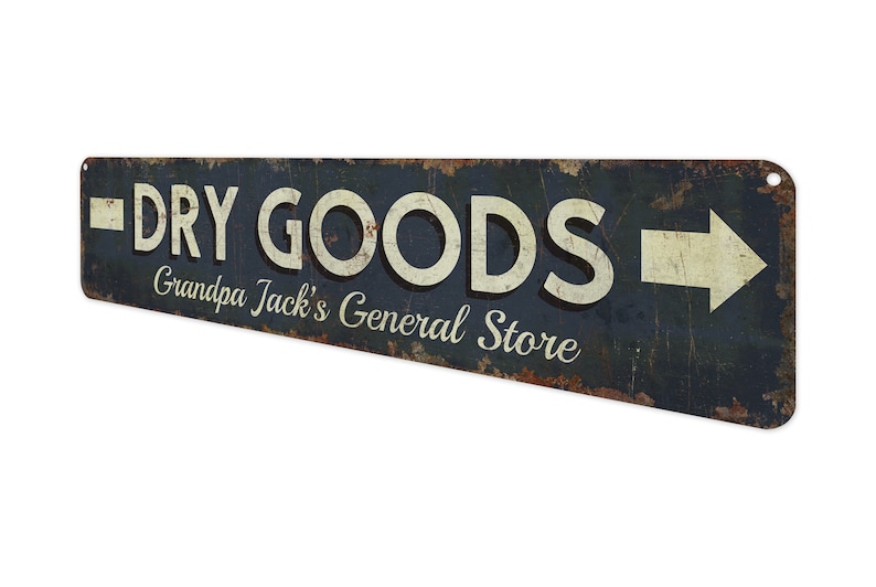 General Store Sign - Dry Goods Sign - General Store Decor - Vintage ...