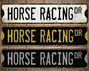 Custom Horse Racing Sign - Etsy