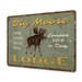 Big Moose Lodge Sign - Camping Lover Gift - Moose Lodge Sign - Moose ...