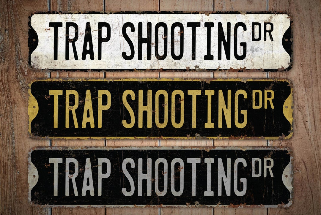 Trap Shooting - Trap Shooting Sign - Shooting Game Sign - Custom Trap ...