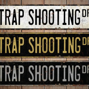 Trap Shooting - Trap Shooting Sign - Shooting Game Sign - Custom Trap ...