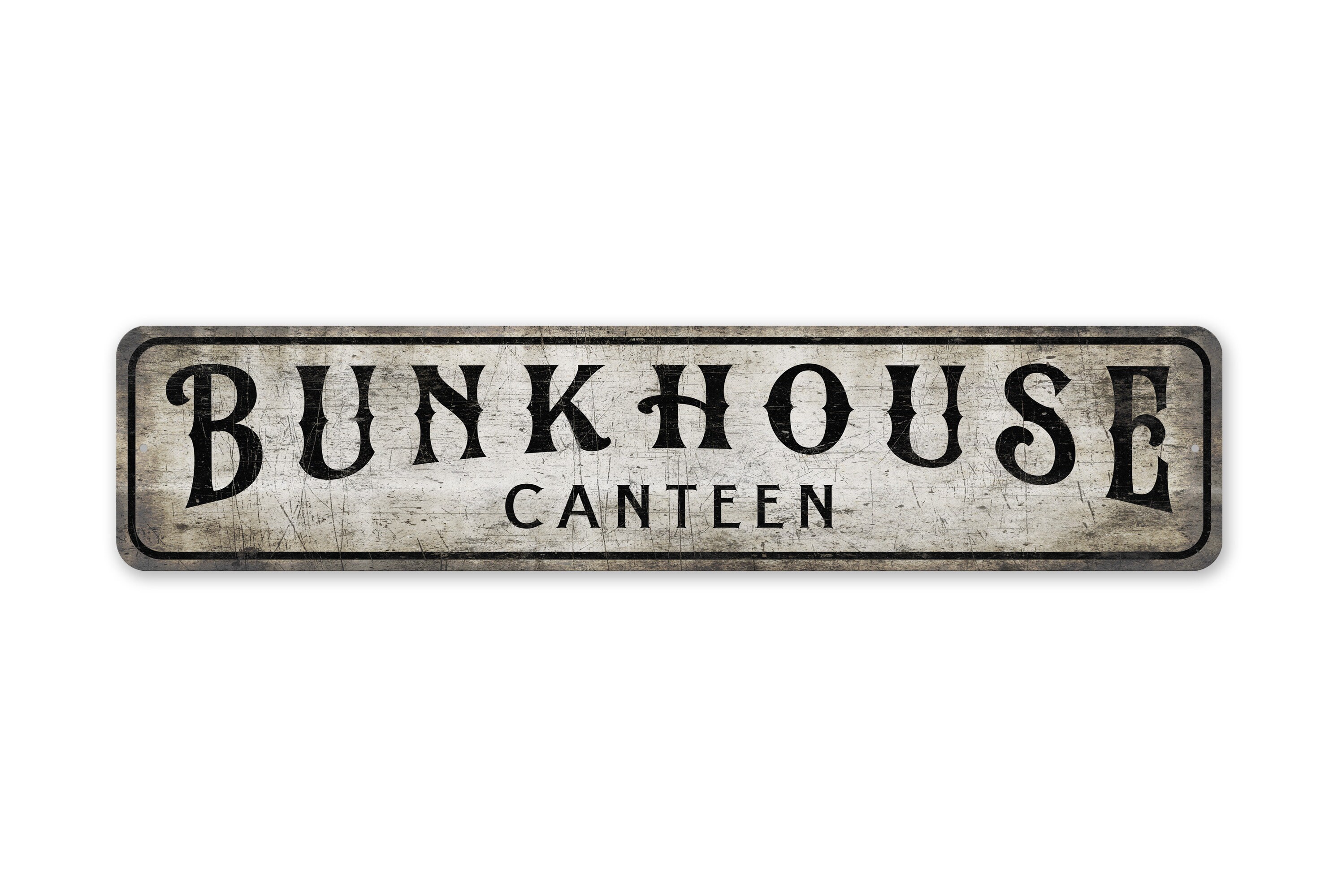 Bunkhouse Canteen Sign - Custom Bunk House Sign - Vintage Style Sign ...