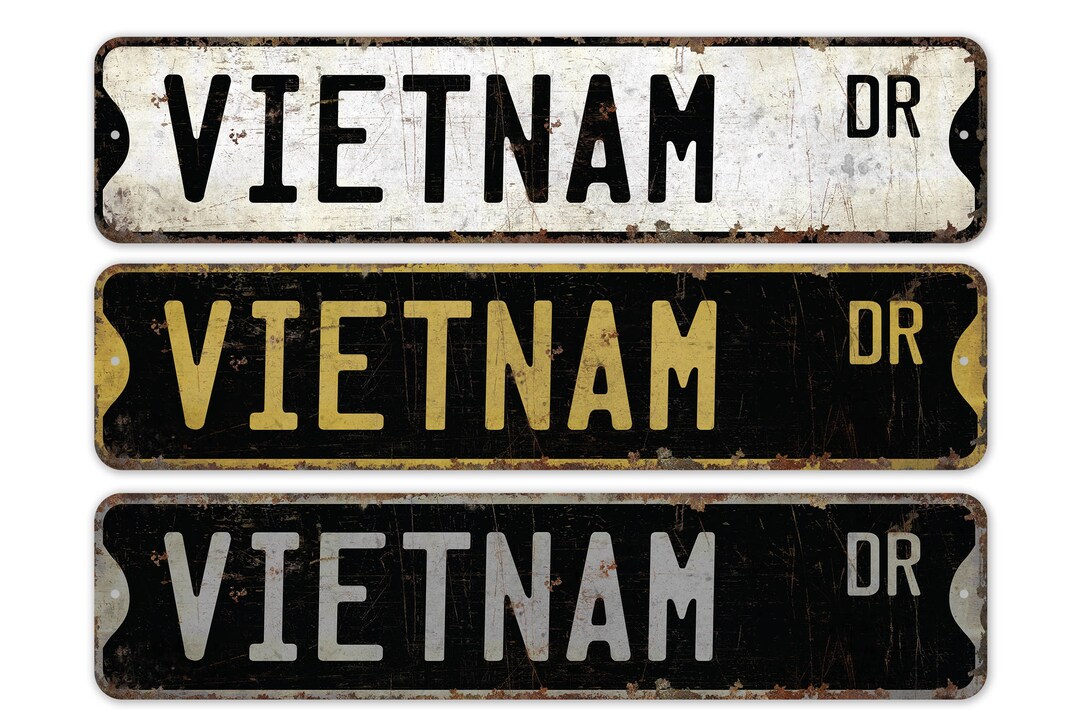 Vietnam - Vietnam Sign - Vietnam Decor - Vintage Style Sign - Custom ...