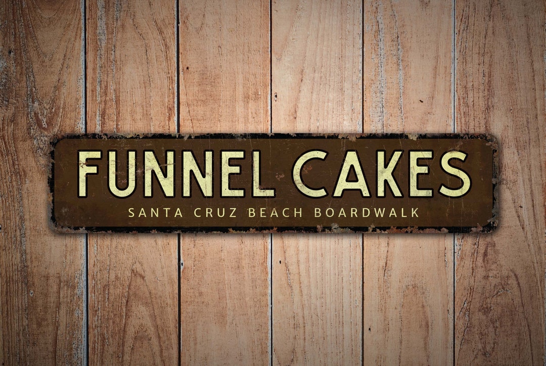 Funnel Cakes Sign - Vintage Style Sign - Funnel Cakes - Boardwalk Cakes ...