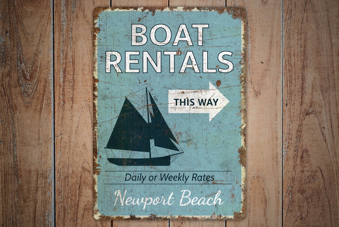 Boat Rentals Sign - Boat Rentals Shop - Boat Rentals Decor - Custom ...