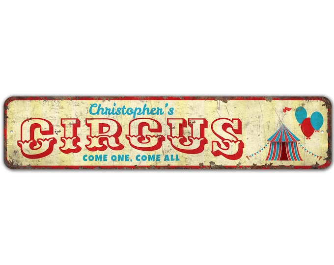 Circus Main Entry Sign, Main Entry, Circus Rooms, Vintage Circus, Sign ...