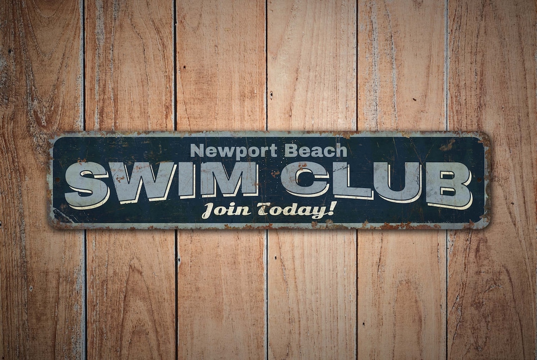 Swim Club Sign - Swimming Club Sign - Swim Club Decor - Swimming Club ...