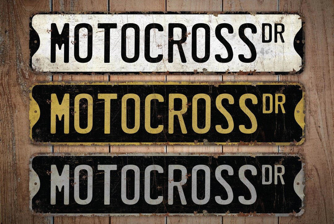 Motocross Sign - Motocross Game - Motocross Decor - Custom Motocross ...