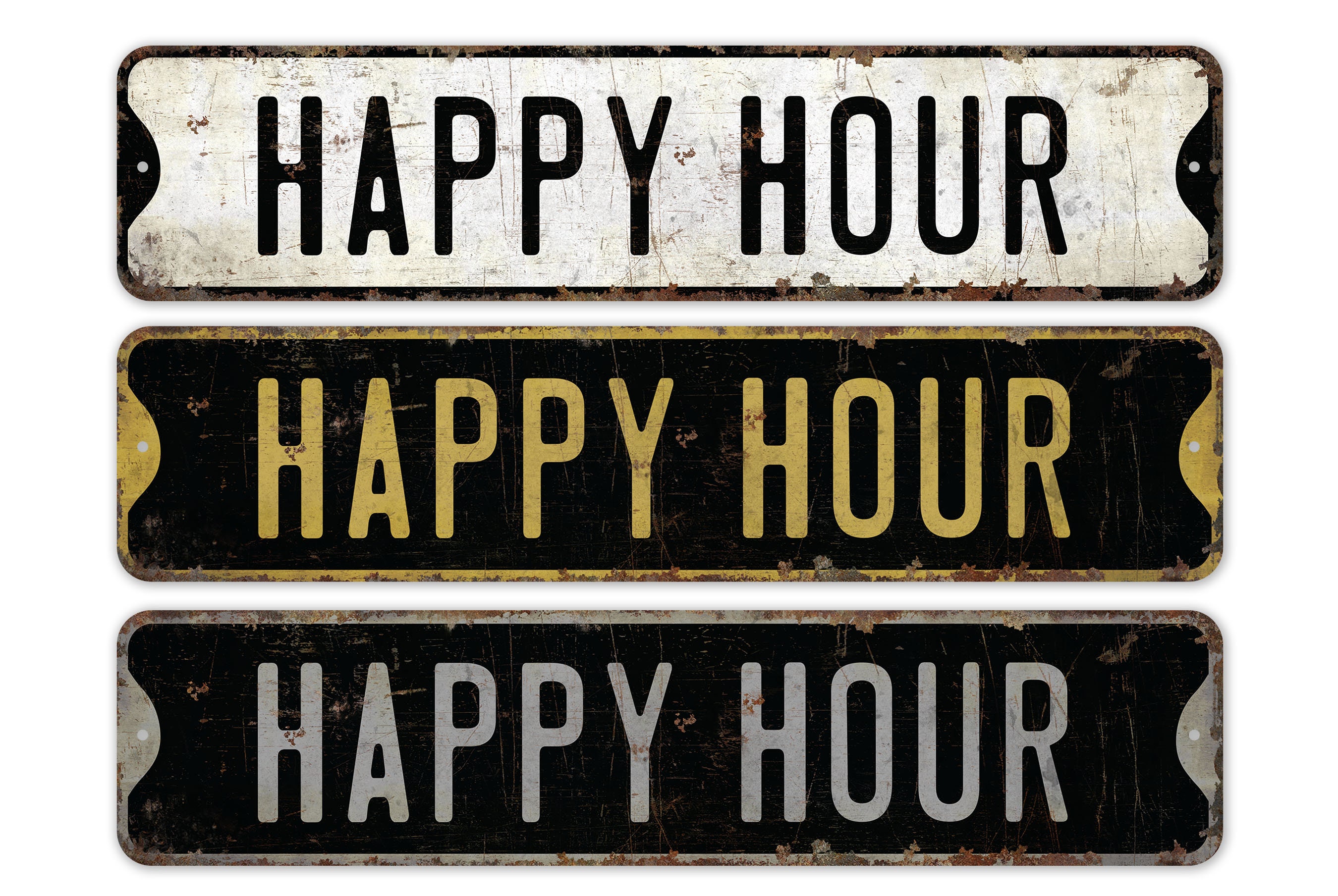 Happy Hour Sign Happy Hour Decor Custom Happy Hour | Etsy
