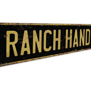 Ranch Hand - Ranch Hand Sign - Ranch Hand Decor - Vintage Style Sign ...