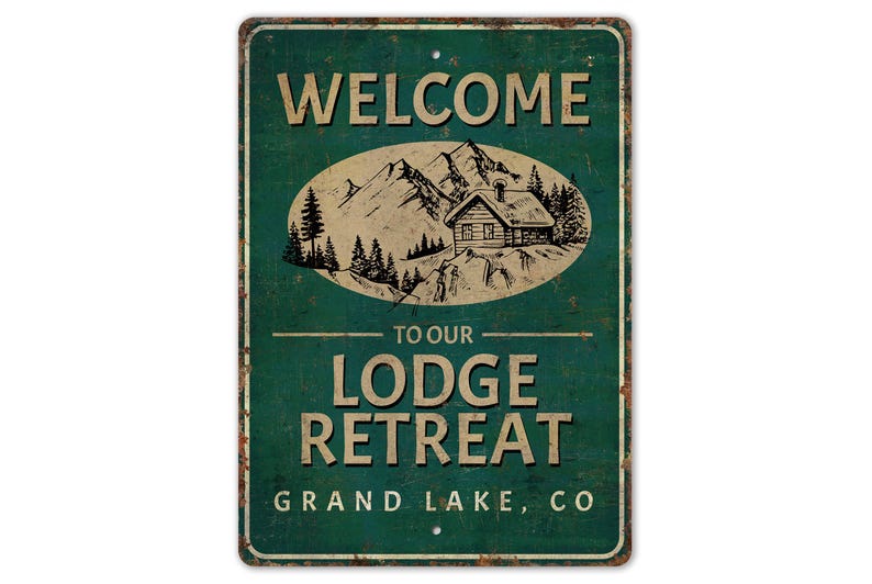 Welcome to Our Lodge Retreat - Lodge Decor - Lodge Retreat Sign - Lodge ...