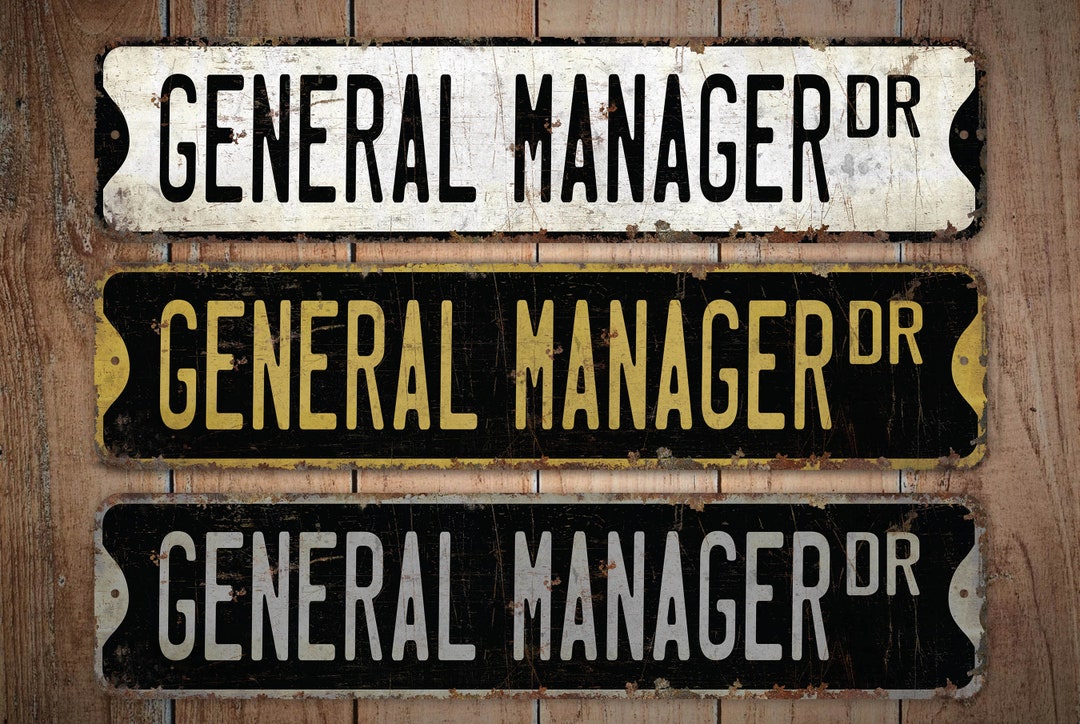 General Manager - General Manager Sign - General Manager Decor ...