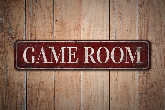 Game Room Sign Gamer Room Zone Game Room Decor Video | Etsy