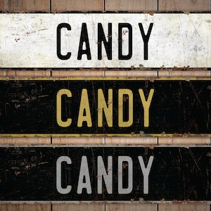 Candy - Candys Sign - Candy Bar Sign - Candy Bar Decor - Custom Candy ...