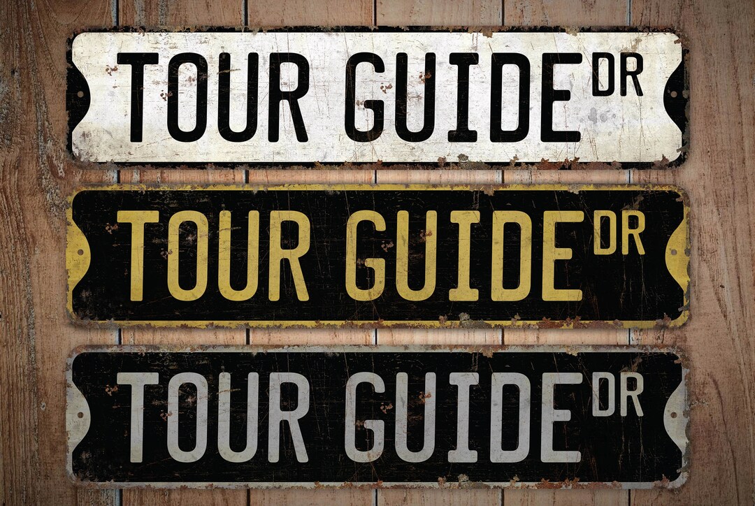 Tour Guide - Tour Guide Sign - Tour Guide Decor - Vintage Style Sign ...