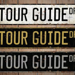 Tour Guide - Tour Guide Sign - Tour Guide Decor - Vintage Style Sign ...