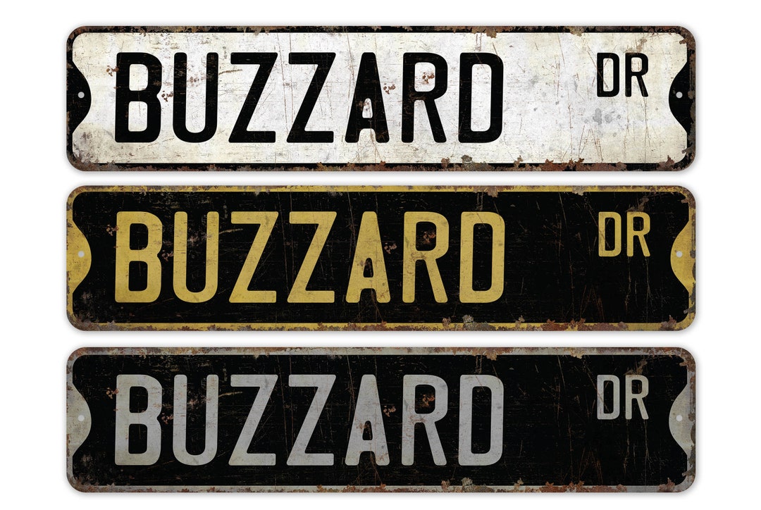 Buzzard - Buzzard Sign - Buzzard Decor - Vintage Style Sign - Custom ...