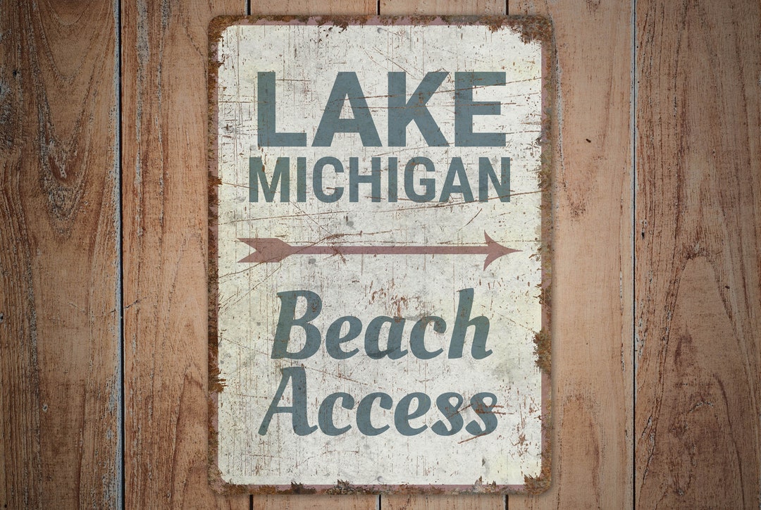 Lake Michigan - Lake Direction Sign - Lake Name Sign - Lake Michigan ...