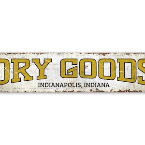 Dry Goods Sign - Groceries Sign - Vintage Style Sign - Dry Goods Store ...