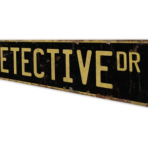 Detective - Detective Sign - Detective Decor - Vintage Style Sign ...