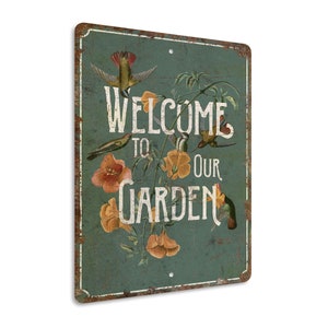 Welcome to Our Garden - Garden Sign - Garden Decor - Garden Welcome ...