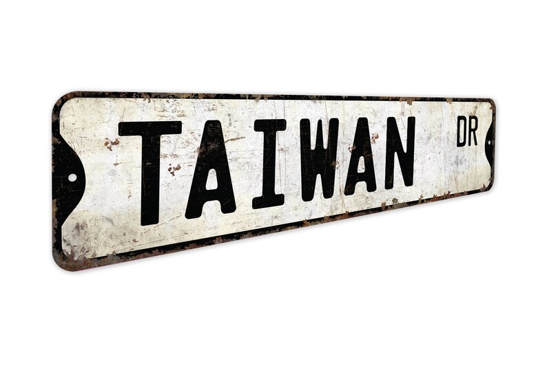 Taiwan - Taiwan Sign - Taiwan Decor - Vintage Style Sign - Custom ...