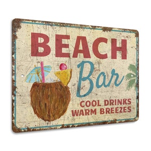 Beach Bar - Beach Bar Sign - Beach Bar Decor - Beer Bar Sign - Beer Bar ...
